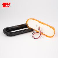 China 12V 24V 6 Inch Oval Truck Lamp 10 LED Amber Turn Signal Light for Truck Trailer Lorry Van for sale