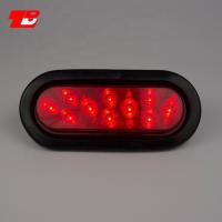 China 6 Inch Oval Rear Stop Turn Tail Lamp Waterproof RED Brake Lamp for Truck Trailer for sale