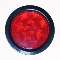 China 12V 24V Round LED Truck Taillight Trailer Stop Signal Turn Light RV Lorry Van Brake Reverse Light Red Amber for sale