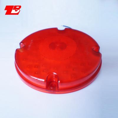 China 7 Inch Round Led Trailer Tail Lights Red 44 LED PC Lens Submersible Truck Trailer Bus RV Rear Stop Turn Tail Brake Lights Lamps for sale