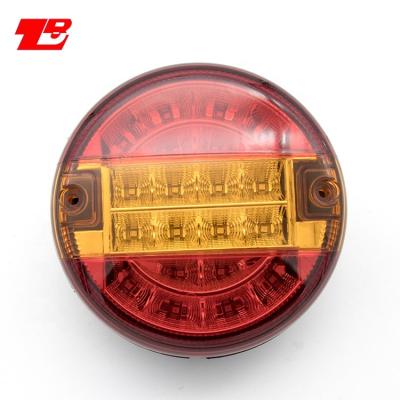 China 20 LED Stop Turn Combined Tail Lamp Red Amber Combination Hamburger Rear Lamp for sale