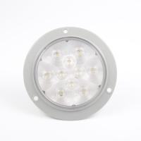 China 4Inch Round LED Reverse Back Light W/Surface Mount Flange Plugs 12V Trailer Tail Lights for RV for sale