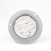 China 24 LEDs Super Bright 4 Inch Round Reverse Back up Trailer Lights Flange Mount IP67 Waterproof 12V for Trailer, Bus, Trucks for sale
