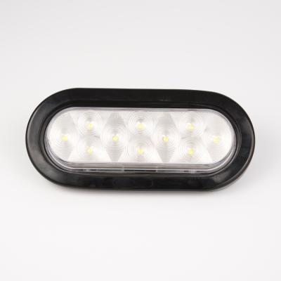 China 6Inch Oval Back-up Lamp 12V 24V Waterproof LED Reverse Lamp for Truck Trailer for sale