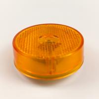 China 2.5Inch Round 1LED Side Marker Light 12V Amber Reflector Lens Indicator Lamp for Truck Trailer Lorry Van for sale