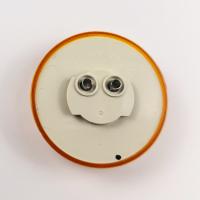 China 2.5Inch Round 1LED Side Marker Light 12V Amber Reflector Lens Indicator Lamp for Truck Trailer Lorry Van for sale