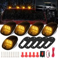 China Cab Roof Marker Light 12LED Smoked Lens Amber Top Clearance Lights Kit Waterproof Surface Mount for Ford Dodge Ram SUV Pickup for sale