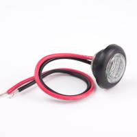 China E-mark 12v/24v Mini 3/4'' Round Polycarbonate Grommet Mount 3 Leds Side Marker Light for Trailers Trucks Made in China for sale