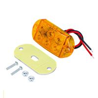 China 60MM 6 Beads Strobe Warning Lamp 12-80V Red Amber White Blue Green LED Side Marker Position Lamp for Truck Trailer Lorry Van RV for sale
