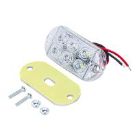 China 60MM 6 Beads Strobe Warning Lamp 12-80V Red Amber White Blue Green LED Side Marker Position Lamp for Truck Trailer Lorry Van RV for sale
