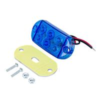 China 60MM 6 Beads Strobe Warning Lamp 12-80V Red Amber White Blue Green LED Side Marker Position Lamp for Truck Trailer Lorry Van RV for sale
