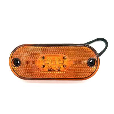 China LED Side Marker Lamp 10-30V Multi-voltage Clearance Light Red Amber White Reflector Lens Marker Light for Truck Trailer for sale