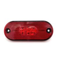 China LED Side Marker Lamp 10-30V Multi-voltage Clearance Light Red Amber White Reflector Lens Marker Light for Truck Trailer for sale