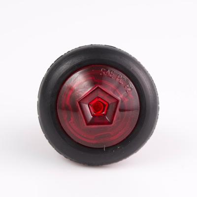 China 3/4 Inch Round Side Marker Light 12V 1 LED DOT Compliant with Terminals & Grommet  Clearance Lamp for Trucks Trailers for sale