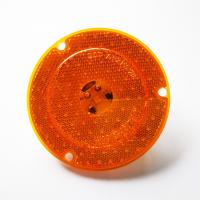 China 80mm Round Side Marker and Clearance Lamp LED Light with Reflector Lens Good Quality PC Lens Marker Light for Truck Trailer for sale