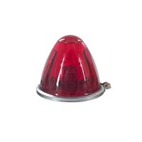 China Glass Lens Stainless Steel Housing Watermelon Shape Side Marker Lamp Red Amber Yellow White Green Blue Truck Light for sale
