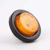China 2Inch Round Red Amber White Clearance Side Marker Light E-mark Certified LED Indicator Lamp for Trailer Truck for sale