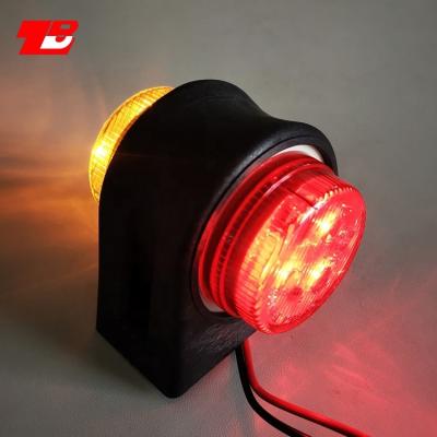 China Triangle Double Side Marker Lamp Red&White Red&Amber LED Clearance Light 12V/24V Signal Lamp for Truck Trailer Universal Vehicle for sale