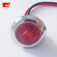 China Small LED Truck Lamp 12v 24v DOT ECE Comply LED Side Marker Light Waterproof Clearance Lamp with Stainless Steel Ring Cover for sale