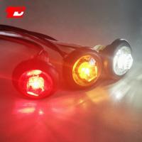 China Small LED Truck Lamp 12v 24v DOT ECE Comply LED Side Marker Light Waterproof Clearance Lamp with Stainless Steel Ring Cover for sale