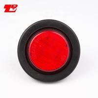 China 2 Inch DOT Round Red Amber White LED Trailer Sider Marker Lights with Grommet Plug for Truck for sale