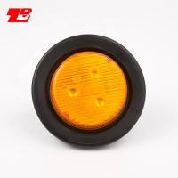 China 2 Inch DOT Round Red Amber White LED Trailer Sider Marker Lights with Grommet Plug for Truck for sale