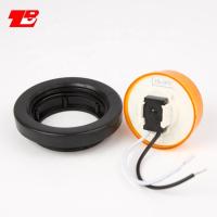 China 2 Inch DOT Round Red Amber White LED Trailer Sider Marker Lights with Grommet Plug for Truck for sale