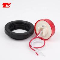 China 2 Inch DOT Round Red Amber White LED Trailer Sider Marker Lights with Grommet Plug for Truck for sale
