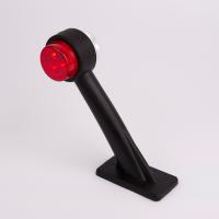 China Red and Clear Dual Side Stalk Lamp 10-30V E-Mark Certified LED Side Marker and Clearance Light for Heavy Duty Truck Trailer for sale