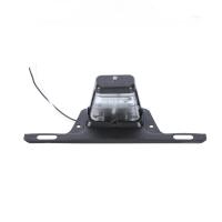 China Multi-voltage 10-30V 2LED License Plate Lamp Chromed/Black Housing License Number Plate Light for Truck Trailer Motorcycles for sale