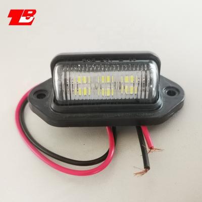 China LED License Plate Lamp 6SMD Number Plate Light for Truck Trailer Van for sale