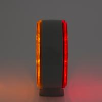 China LED Pedestal Light Amber/Amber Amber/Red Double Face 20LED Parking Turn Lights Stud Mount Fender Lights for Heavy Truck Trailer for sale