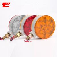 China High Brightness Amber&Amber DOT 4 Inch Round Double Face Front Light for Trailer Truck Van for sale