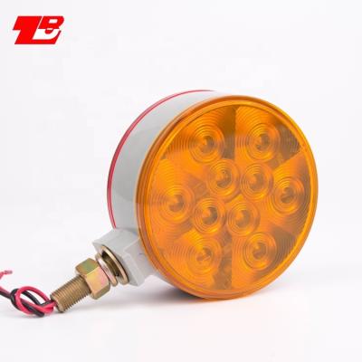 China 4 Inch Round Double Face 20 LEDs High Brightness Truck Trailer Warning Signal Clearance Side Marker Light for sale