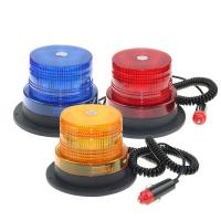 China 12V 24V LED Flashing Light Emergency Red Amber Blue LED Beacon Strobe Lamp for Trucks Buses Ambulances Fire Trucks Tow Trucks for sale