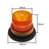 China 12V 24V LED Flashing Light Emergency Red Amber Blue LED Beacon Strobe Lamp for Trucks Buses Ambulances Fire Trucks Tow Trucks for sale