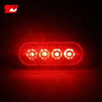 China ZB Car Accessories High Quality 4 LED Strobe Light 10-30V Multiple Modes Flash Side Lights for Truck Trailer Van RV SUV for sale