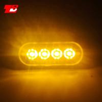 China ZB Car Accessories High Quality 4 LED Strobe Light 10-30V Multiple Modes Flash Side Lights for Truck Trailer Van RV SUV for sale