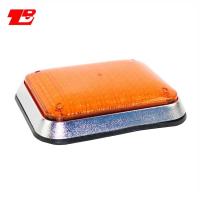 China LED Strobe Warning Light Red Blue Amber White Ambulance Front Rear Lamp Rectangle Side Marker Strobe Lamp for Ambulance for sale