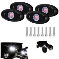 China High Quality 12V 9-LED RGB Pure White Rock Lights Mini Chassis Light for Truck 4X4 Off-Road Jeep Car Boats Yachts for sale