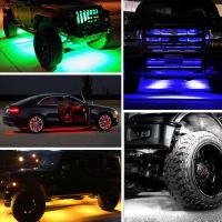 China High Quality 12V 9-LED RGB Pure White Rock Lights Mini Chassis Light for Truck 4X4 Off-Road Jeep Car Boats Yachts for sale