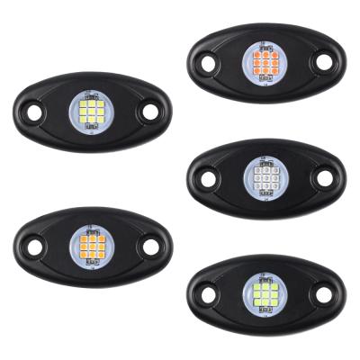 China Waterproof 12V 24V LED Rock Lights for Trucks and Trailers - Red, Amber, White, Green, Blue Underbody Lighting for sale