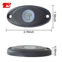 China High Brightness Vehicle Chassis Lights 12V 24V LED Rock Lights Waterproof Red Amber White Green Blue Underwheel Light for sale