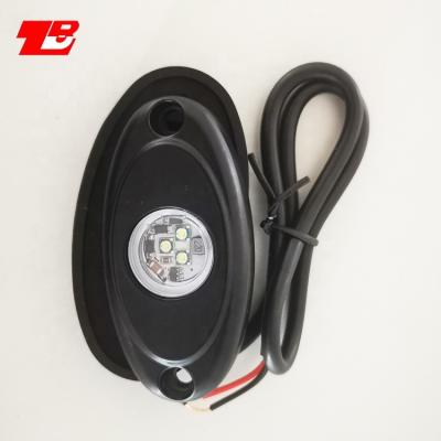 China LED Rock Lights 12V 24V 10-30V Red Amber White Green Blue High Brightness Vehicle Chassis Lights for sale