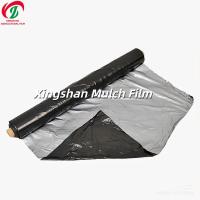 China Plastic Silver Black Mulch Film Reflective Insect Repellent Bio Mulch Film for sale