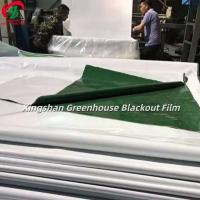 China Cooling Greenhouse Blackout Film Waterproof Green White Greenhouse Shade Film for sale