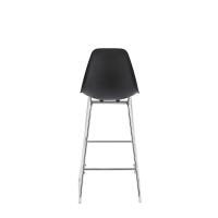 China Lounge Armless Bar Stool Chair Metal Legs Light Luxury Style for sale