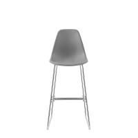 China European Bar Stool Chair Stainless Steel Leg Minimalist Coffee Bar Furniture for sale