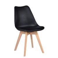 China Cadeira Eames Dining Chair 48*42*82cm Contemporary with Wooden Legs for sale
