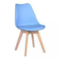 China Cadeira Eames Dining Chair 48*42*82cm Contemporary with Wooden Legs for sale